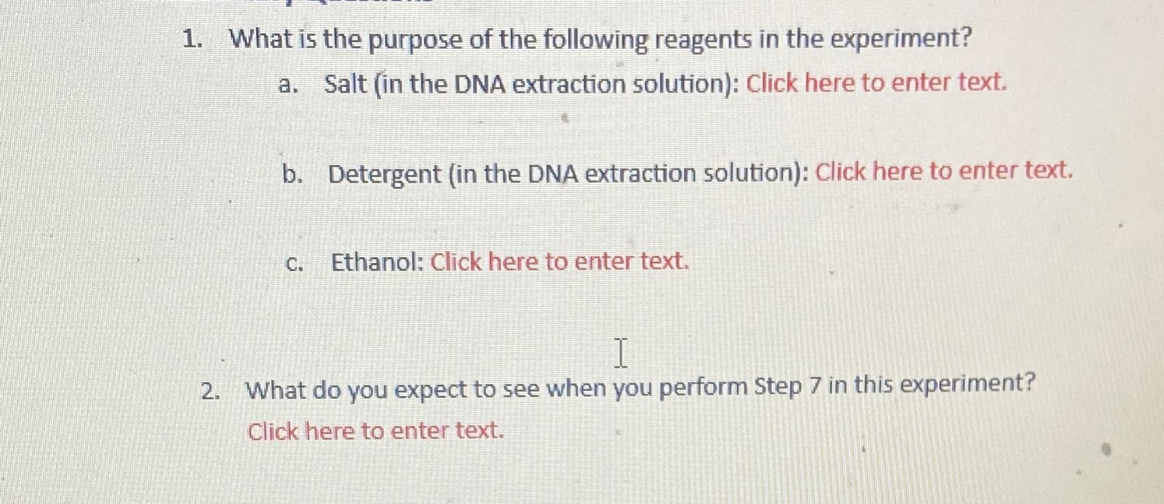 Solved What is the purpose of the following reagents in the | Chegg.com