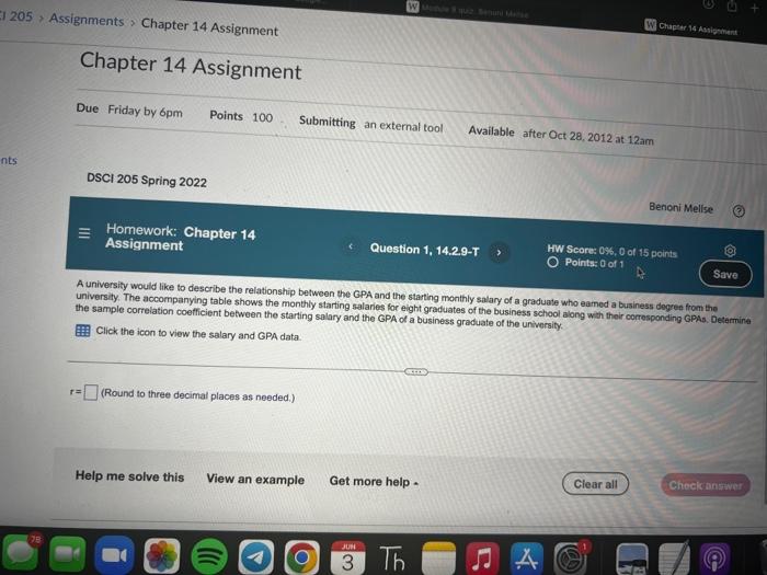 Solved nts I205 Assignments Chapter 14 Assignment Chapter 14 | Chegg.com