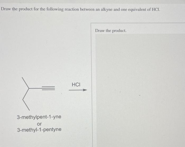 Solved Draw the product for the following reaction between | Chegg.com