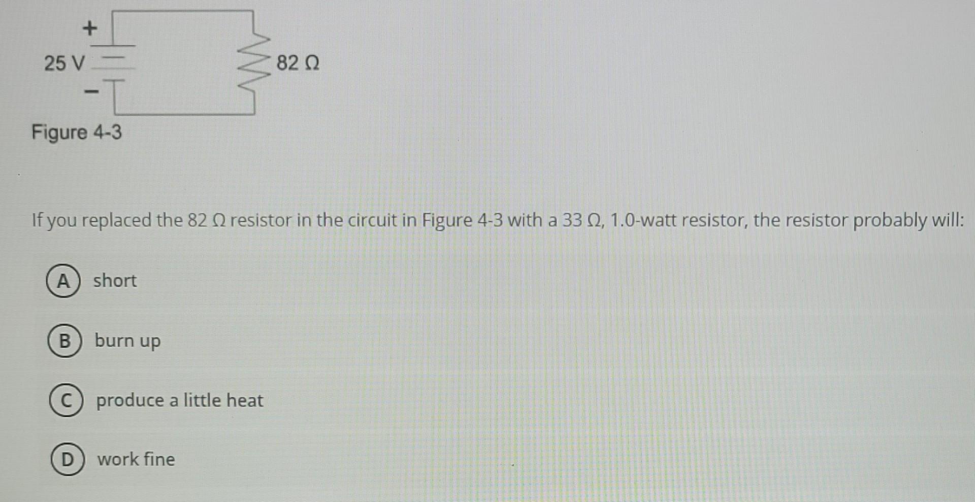 Solved If you replaced the 82Ω resistor in the circuit in | Chegg.com