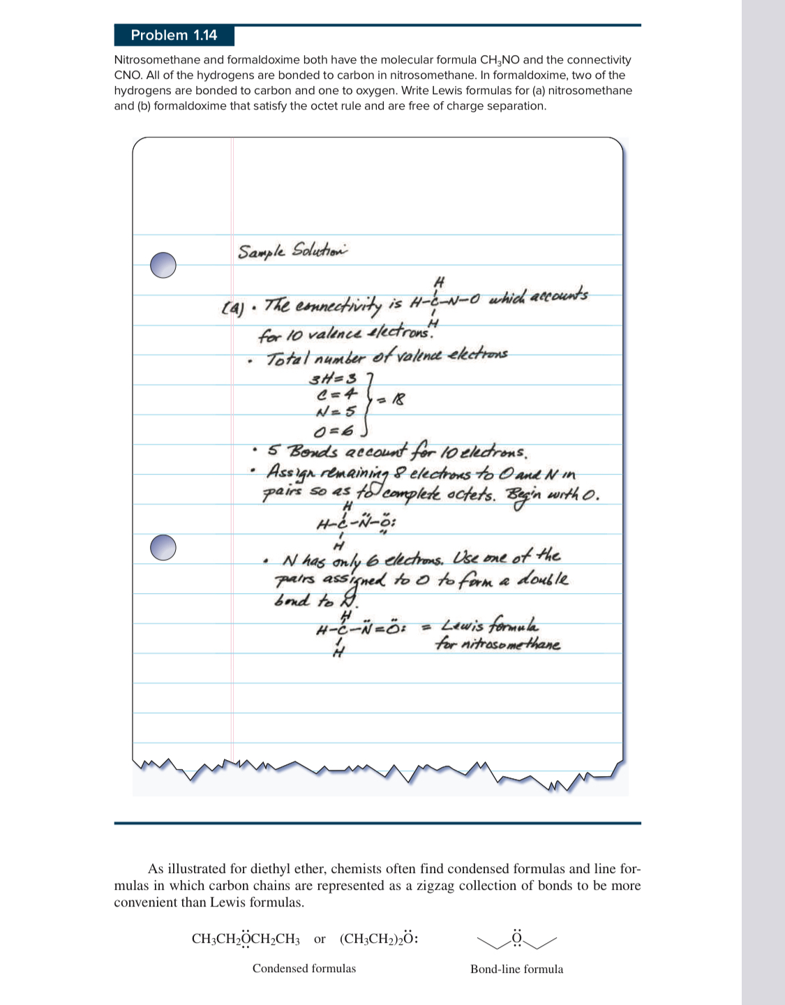 Solved Problem 1.14Nitrosomethane and formaldoxime both have | Chegg.com