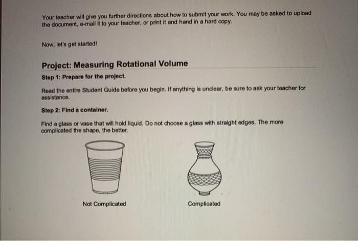Rotational Volumes Calculus tells us that the area | Chegg.com