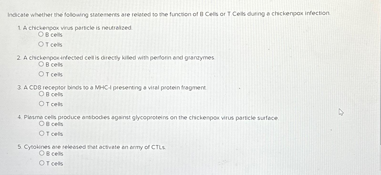 Solved Indicate whether the following statements are related | Chegg.com