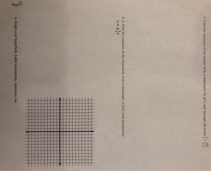 Solved 3. Find the eyuation of the ellipse with y-intercepts | Chegg.com