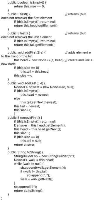 Solved package lab06; public class SinglyLinkedList { // | Chegg.com Solved package lab06; public class SinglyLinkedList { // | Chegg.com