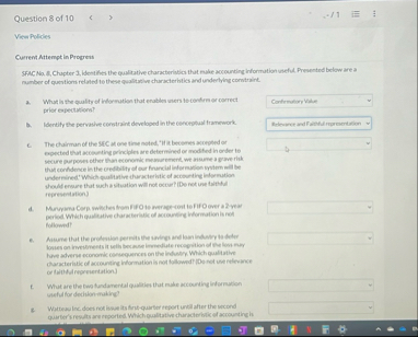 Solved Question 8 ﻿of 10View PotidesCurrent Attempt in | Chegg.com
