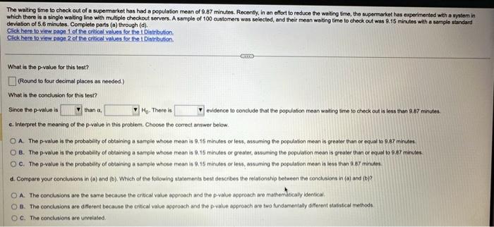 Solved which there is a single wailing line with multiple | Chegg.com
