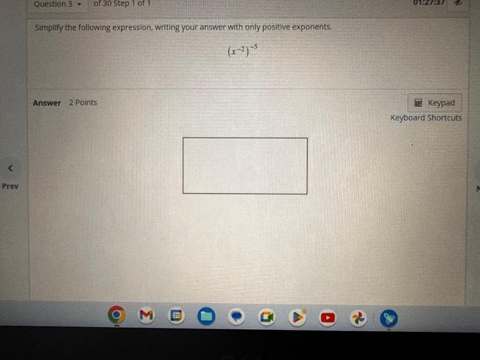 Solved Simplify the following expression, writing your | Chegg.com