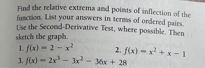 Solved I need help with question 3. I know how to find min | Chegg.com