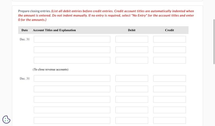 Solved Selected year-end account balances from the adjusted | Chegg.com