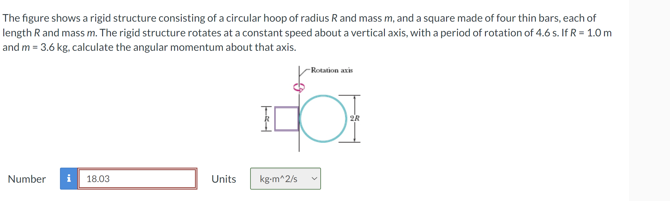Solved The figure shows a rigid structure consisting of a | Chegg.com