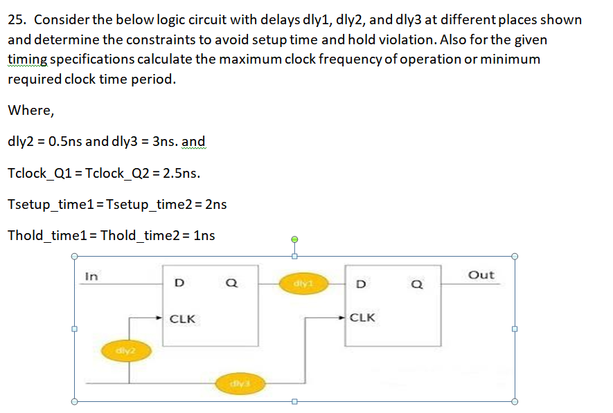 Solved 25. ﻿Consider the below logic circuit with delays | Chegg.com