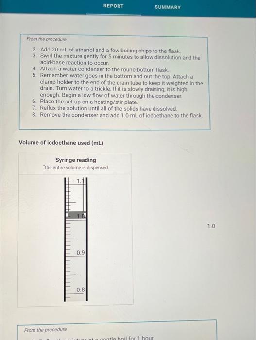 Solved Week 7 Data And Report Submission - SN2 Preparation | Chegg.com