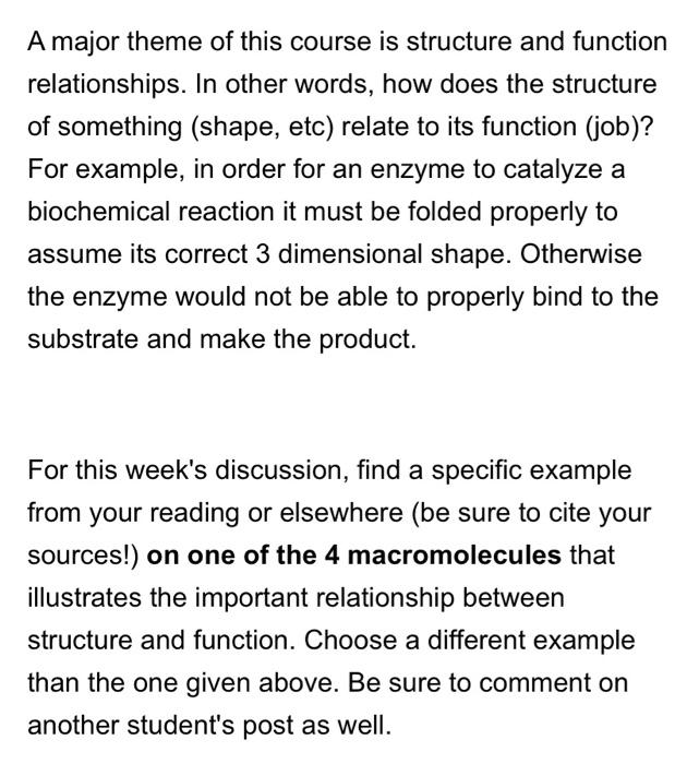 Solved A major theme of this course is structure and | Chegg.com