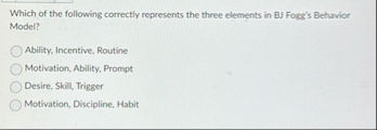 Solved Which of the following correctly represents the three | Chegg.com