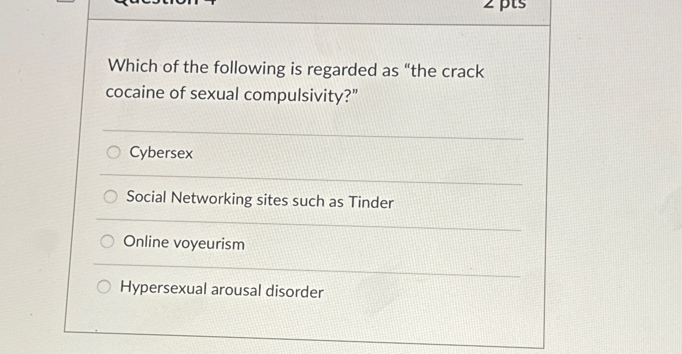 Solved Which of the following is regarded as "the crack | Chegg.com