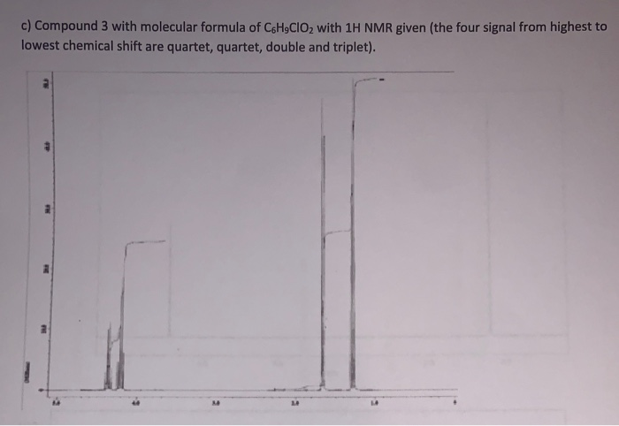 c) Compound 3 with molecular formula of CsH Clo, with | Chegg.com