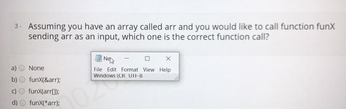 Solved 3. Assuming you have an array called arr and you | Chegg.com