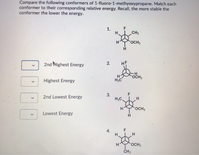 Solved Compare the following conformers of | Chegg.com