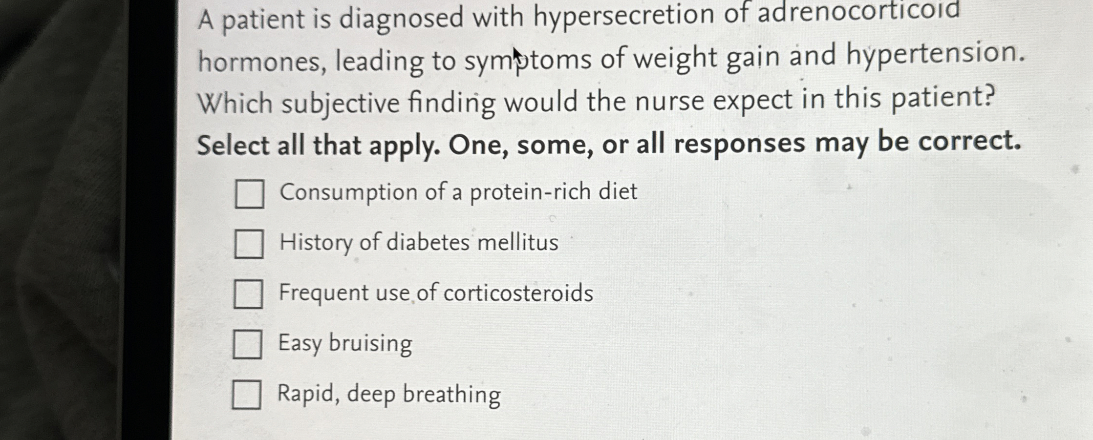 Solved A patient is diagnosed with hypersecretion of | Chegg.com