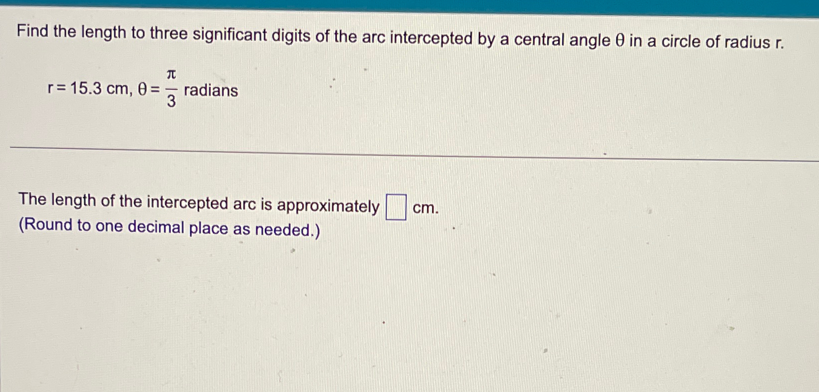 Solved Find the length to three significant digits of the | Chegg.com