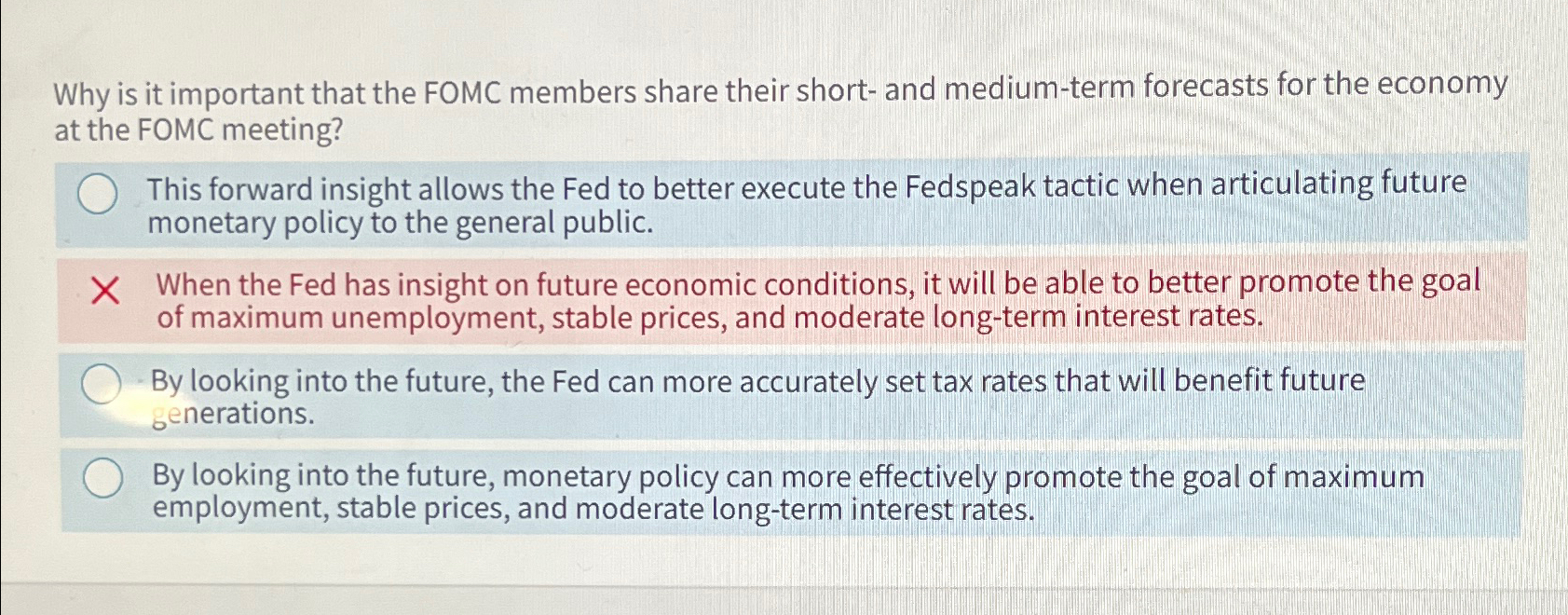 Solved Why is it important that the FOMC members share their | Chegg.com