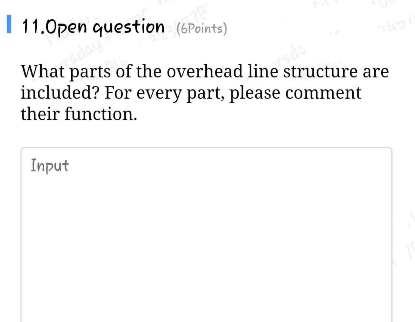 Solved What parts of the overhead line structure are | Chegg.com