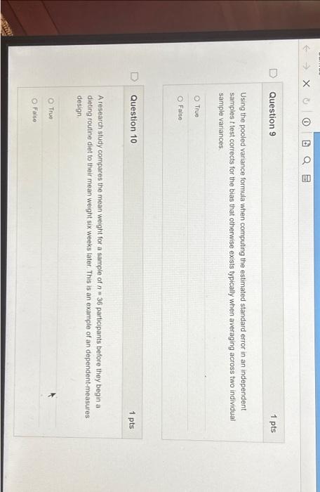 Solved Using the pooled variance formula when computing the | Chegg.com
