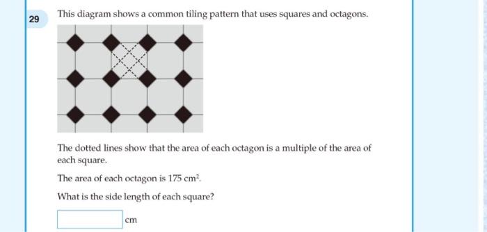 Solved 29 This diagram shows a common tiling pattern that | Chegg.com