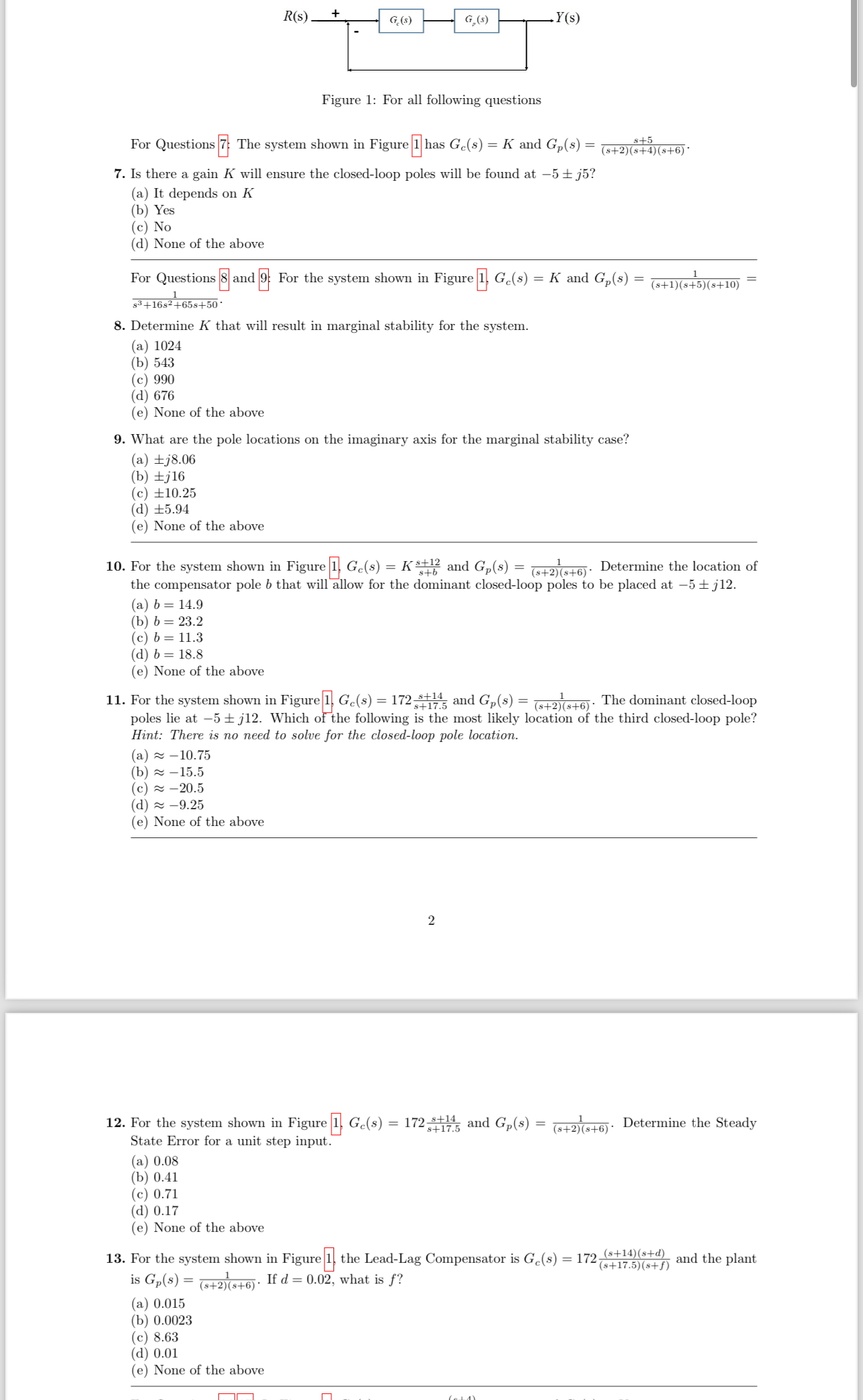 Solved Figure 1: For all following questionsFor Questions 7: | Chegg.com