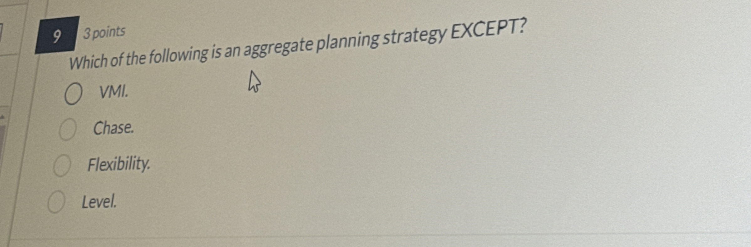 Solved 3 ﻿pointsWhich of the following is an aggregate | Chegg.com
