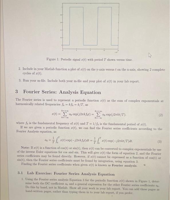 Solved EE 348 Lab 4: Fourier Series Analysis and | Chegg.com