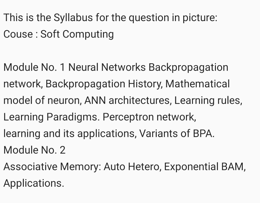 Solved | a Q3. Train a hetero associative memory network | Chegg.com