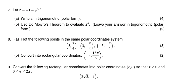 Solved Let z=-1-32i.(a) ﻿Write z ﻿in trigonometric (polar | Chegg.com