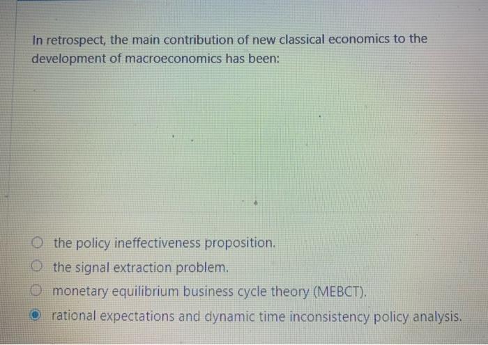 Solved What do new classical models have in common with the | Chegg.com