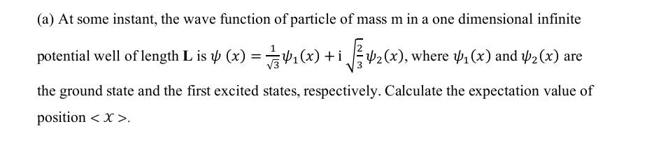 Solved B Calculate The Expectation Value Of P2 For The