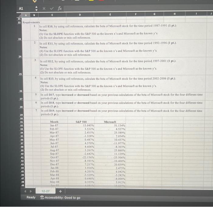 Solved please solve the following( please solve the excel | Chegg.com