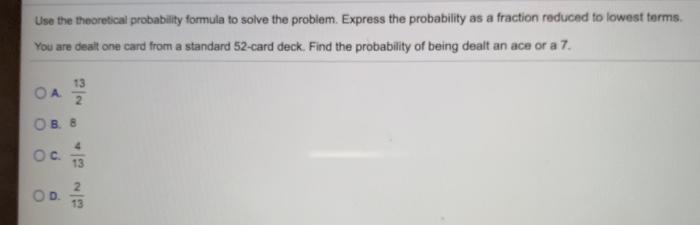 Solved Use the theoretical probability formula to solve the | Chegg.com