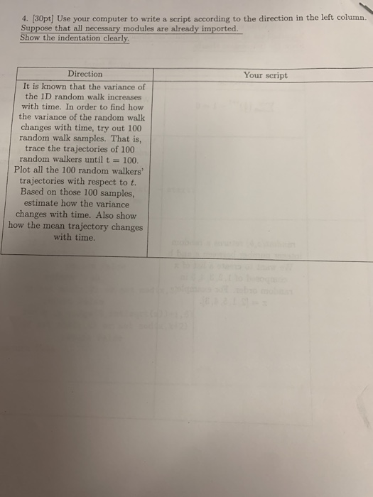 Solved 1. 20pt In the right column write the possible output | Chegg.com