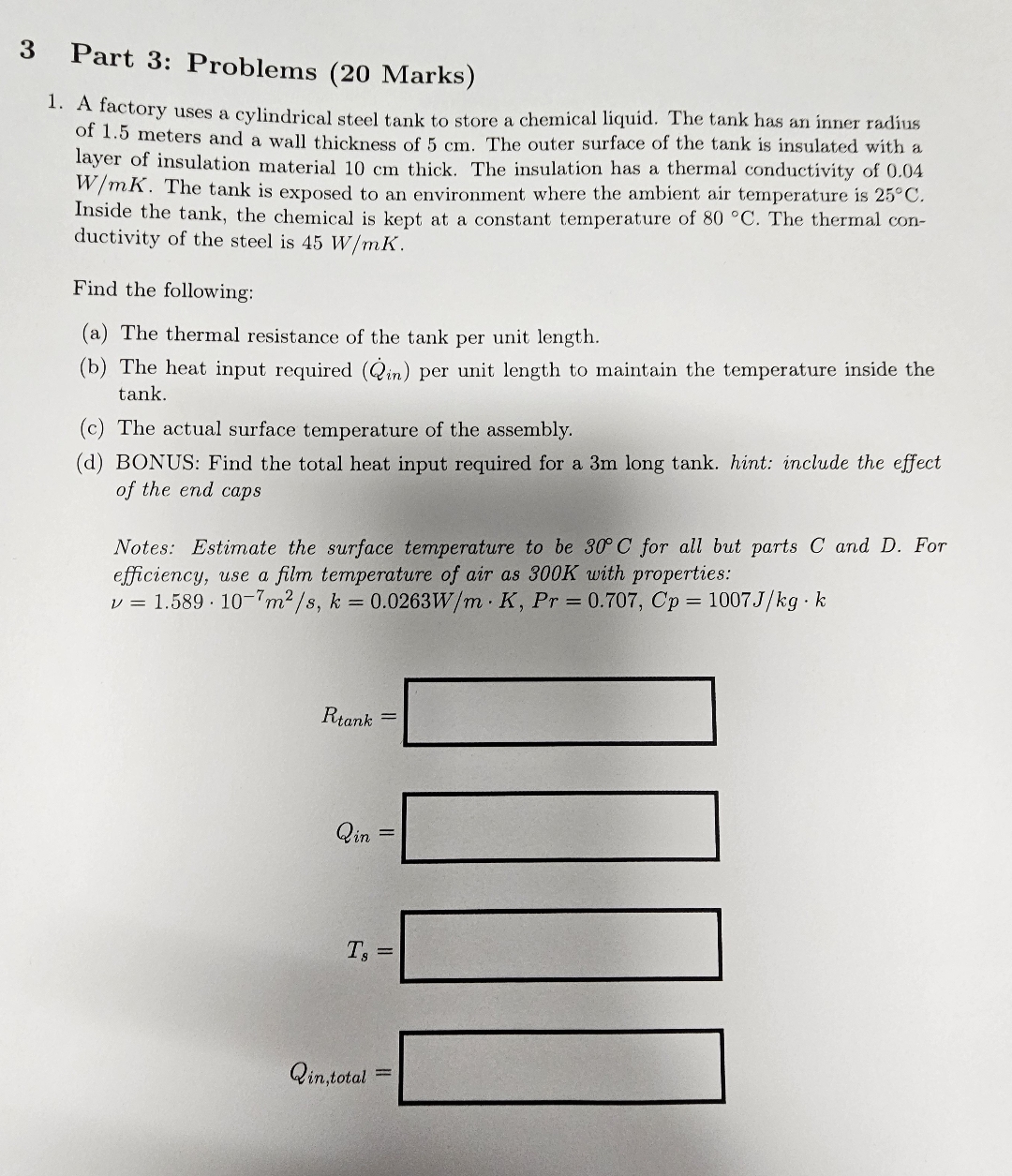 Solved 3 ﻿Part 3: Problems (20 ﻿Marks)A factory uses a | Chegg.com