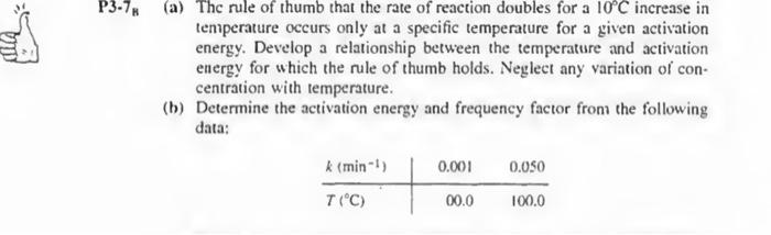 Solved (a) Write the rate law for the following reactions | Chegg.com