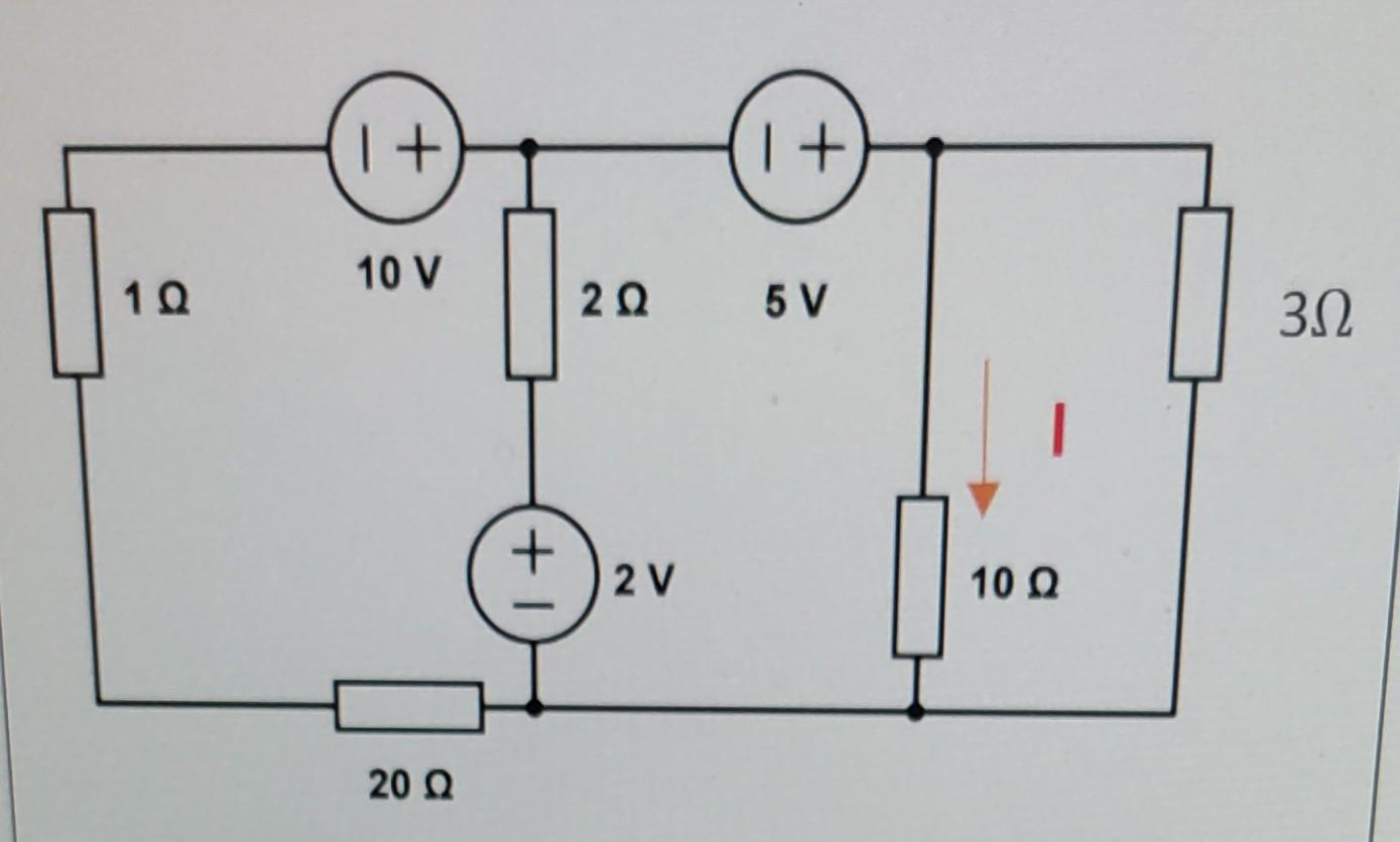 Solved Use Kirchhoff's law to determine the Current I in the | Chegg.com