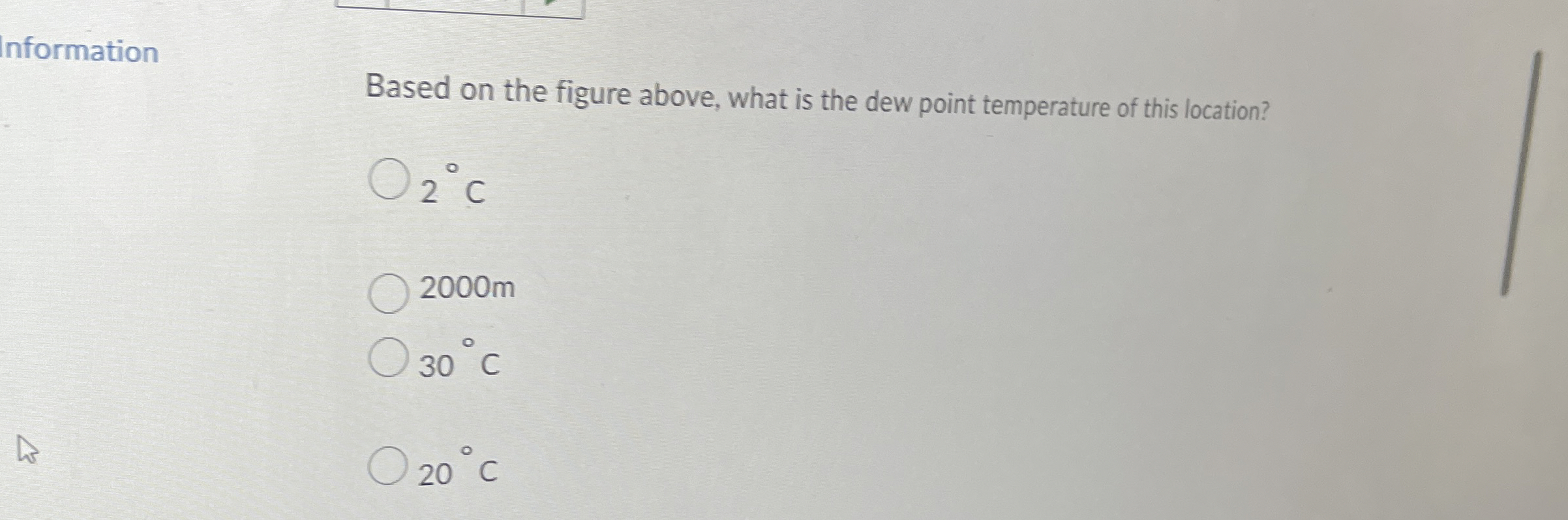 Solved IformationBased on the figure above, what is the dew | Chegg.com