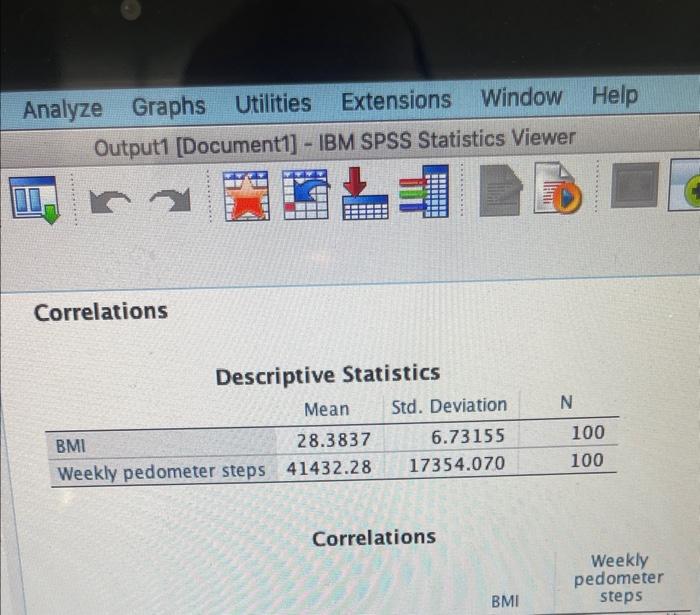 Solved According to the descriptive statistical results, | Chegg.com