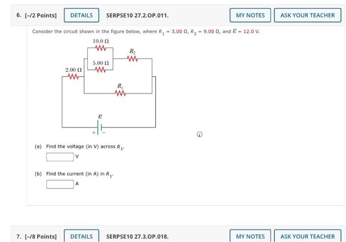 Solved ASK YOUR TEACHER 6. (-1/2 points) DETAILS SERPSE 10 | Chegg.com Solved ASK YOUR TEACHER 6. (-1/2 points) DETAILS SERPSE 10 | Chegg.com