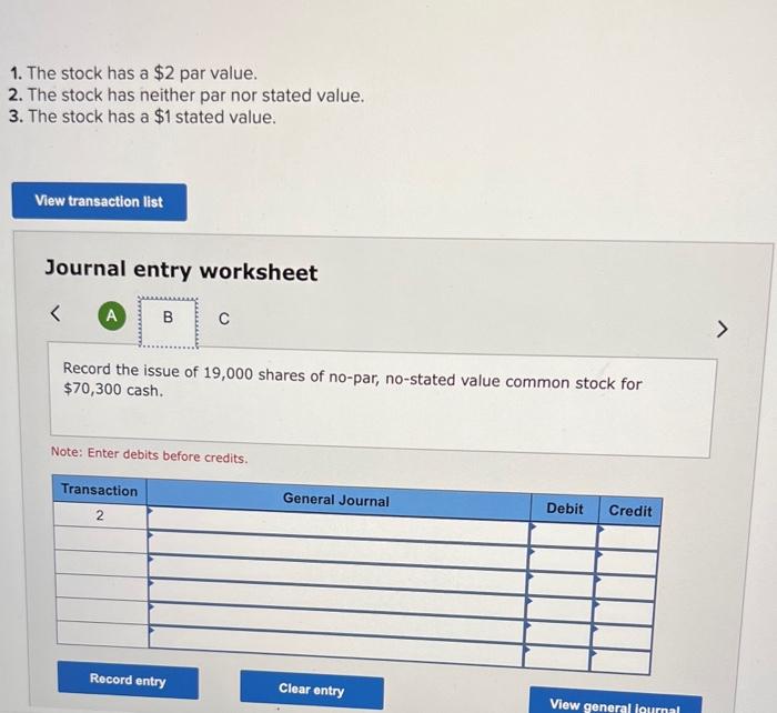 Solved Exercise 11-3 (Algo) Accounting for par, stated, and | Chegg.com