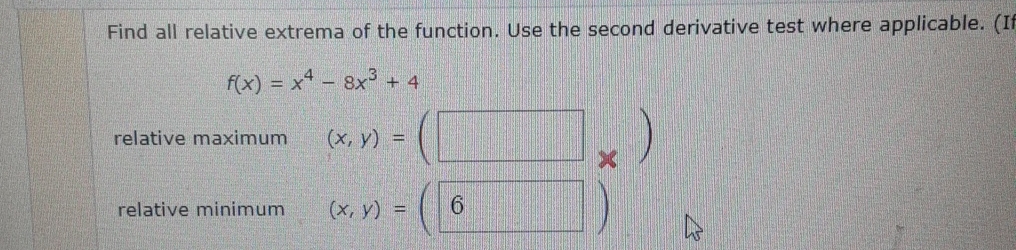 Solved Find all relative extrema of the function. Use the | Chegg.com