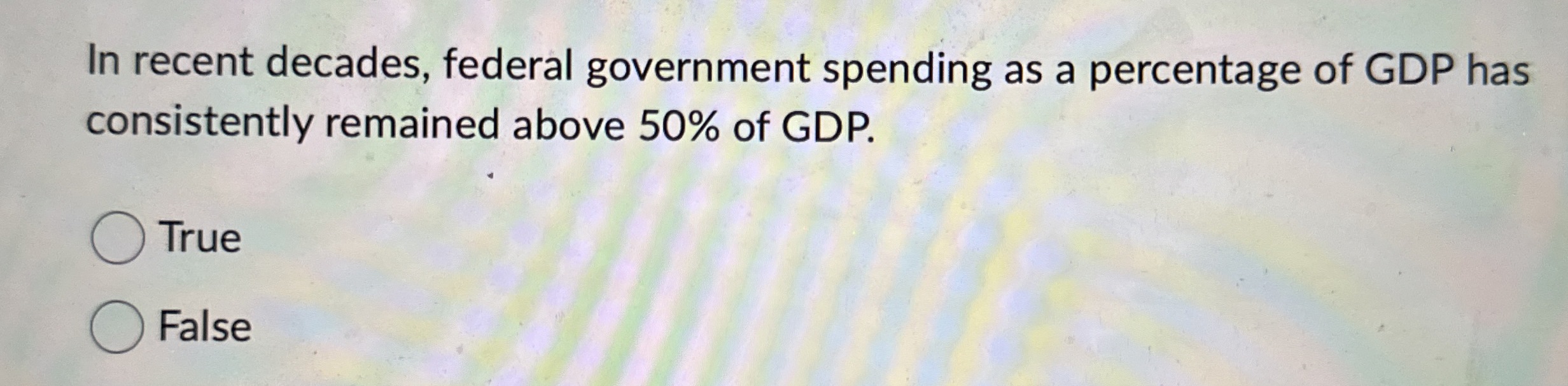 Solved In recent decades, federal government spending as a | Chegg.com