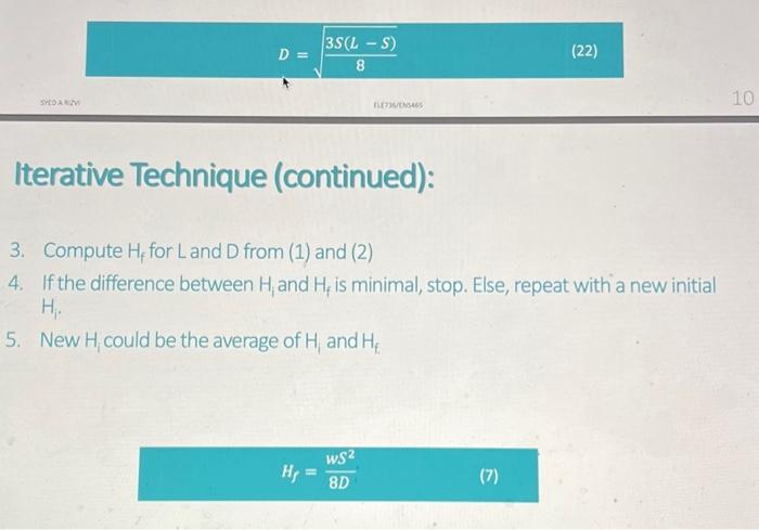 Solved Sample Design Problem: Find the maximum sag, tension, | Chegg.com
