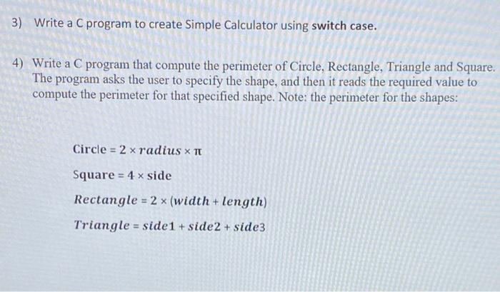 Solved Tasks: 1) Write a program that reads three grades for | Chegg.com